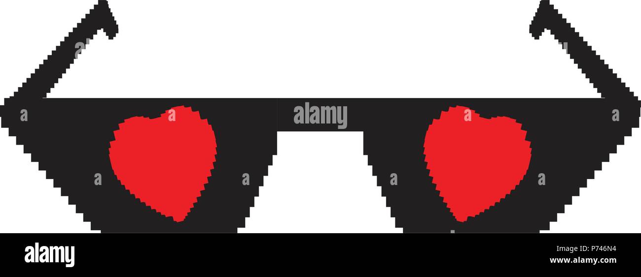 Heart shape glasses Stock Vector Images - Alamy