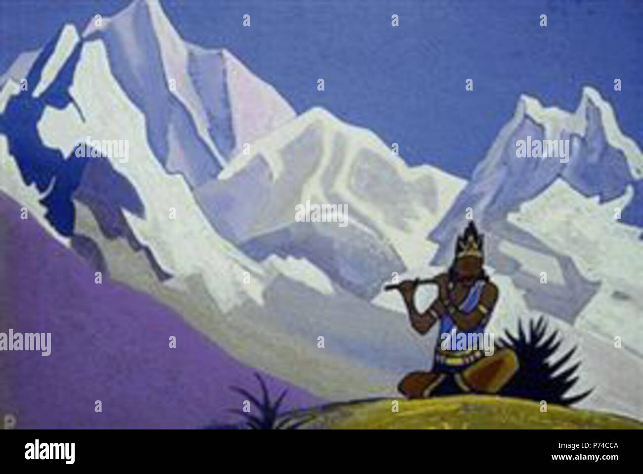 Work by Nicholas Roerich . before 1947 28 Krishna-magic-flute-1938.jpg ...
