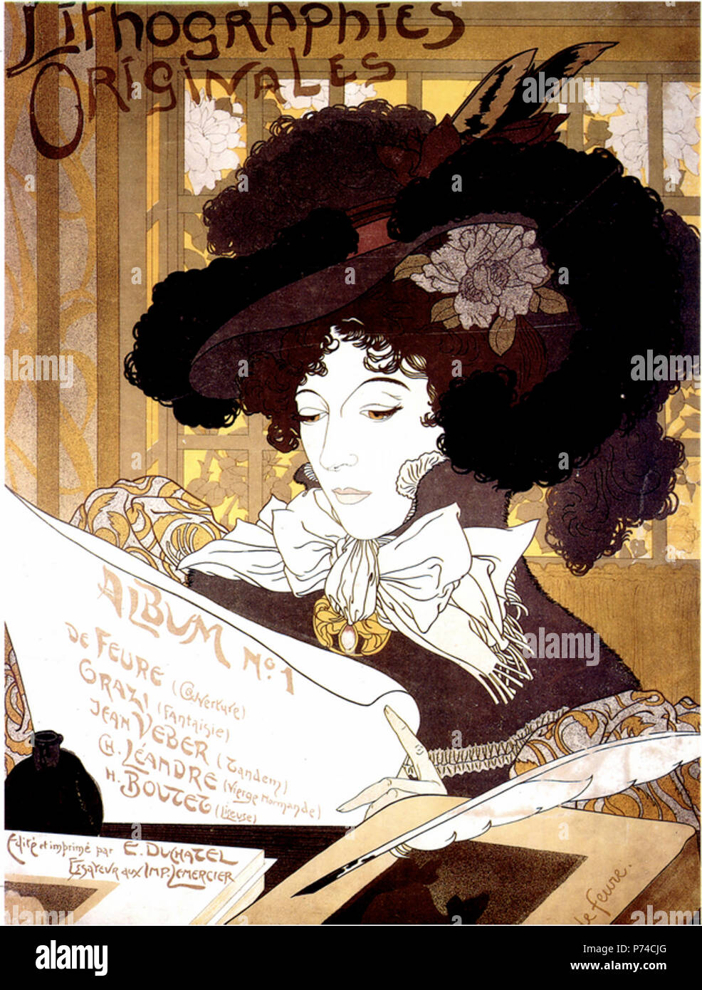 29 Lithographies originales poster de Feure Stock Photo - Alamy