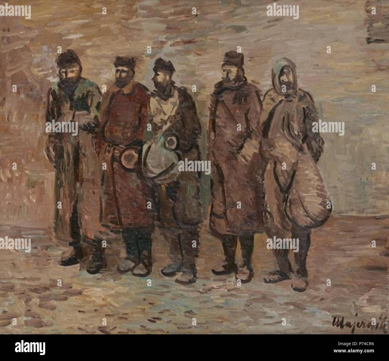 English: Prisoners . before 1945 30 Majernik-Prisoners Stock Photo - Alamy
