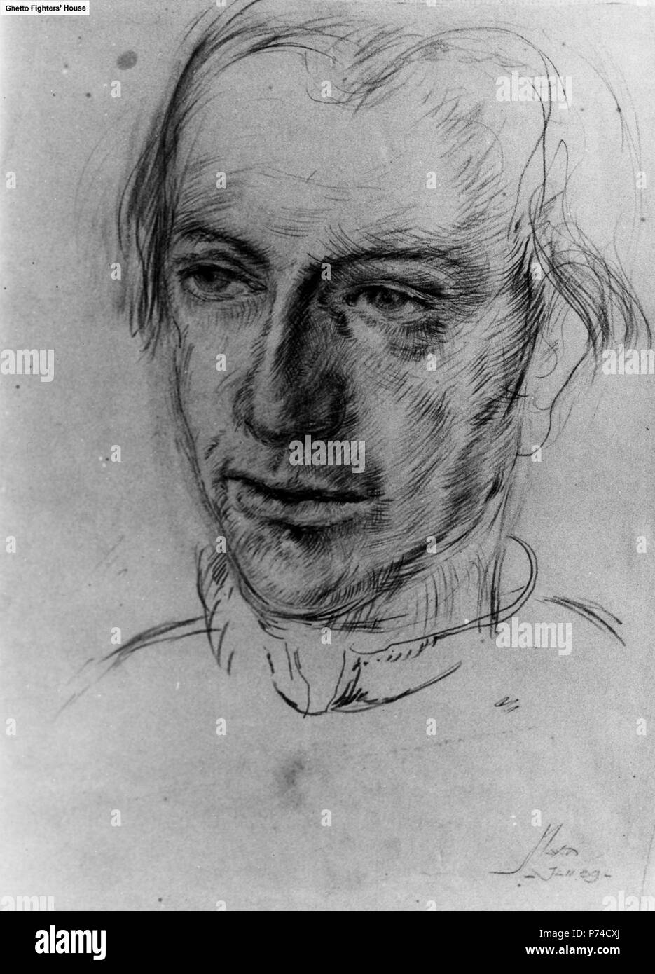 Nederlands: Zelfportret van Max van Dam uit juli 1939. (foto Ghetto ...