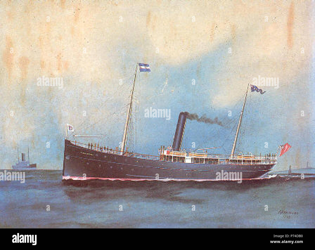 English: The SS St Rognvald, a steam ship built for service between the ...