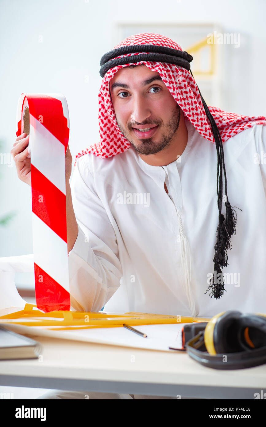 Arab engineer working on new project Stock Photo - Alamy