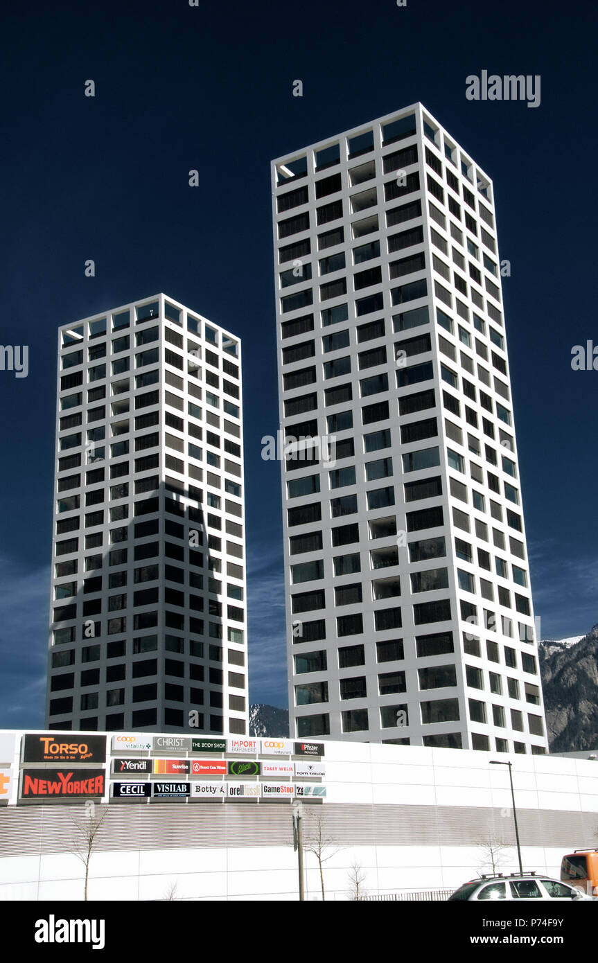 Towers of Chur West in Graubünden, Switzerland Stock Photo - Alamy