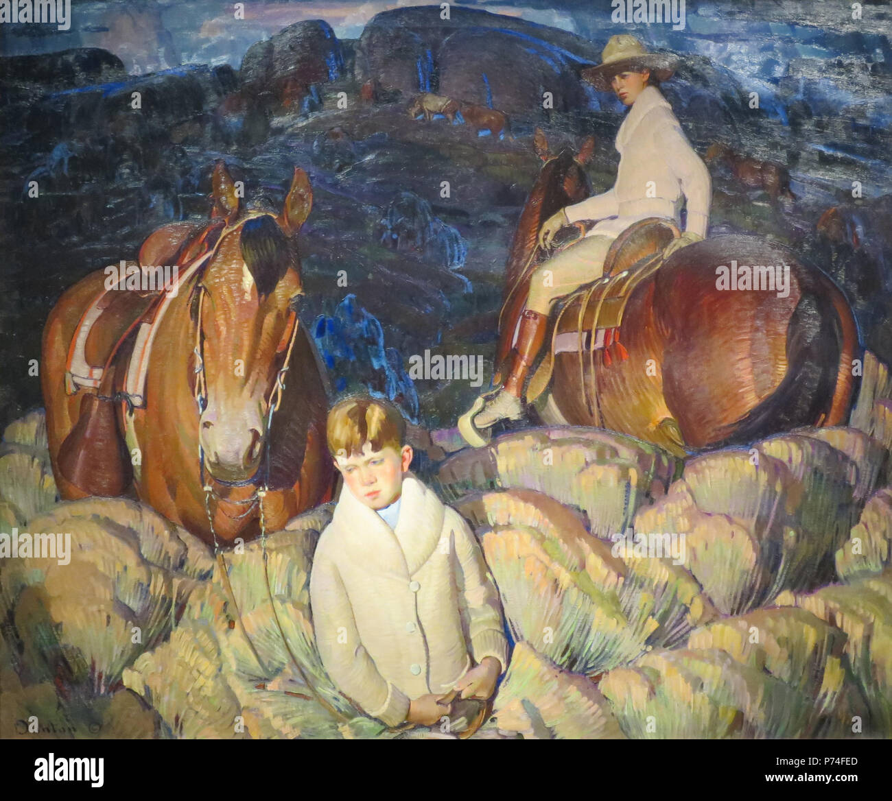 English: My Children by William Herbert Dunton, oil on canvas, 1920 ...