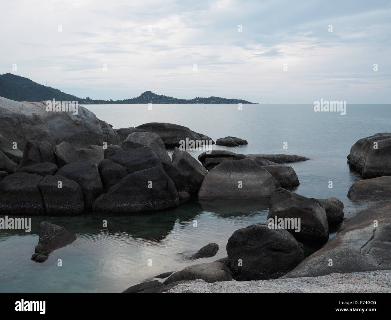 Large rocks near sea shore Stock Photo - Alamy