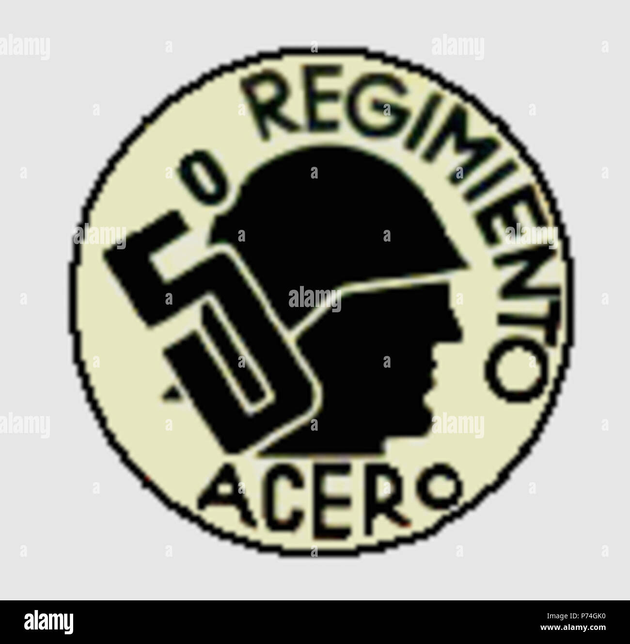 38 Emblema Quinto Regimiento (2 Stock Photo - Alamy
