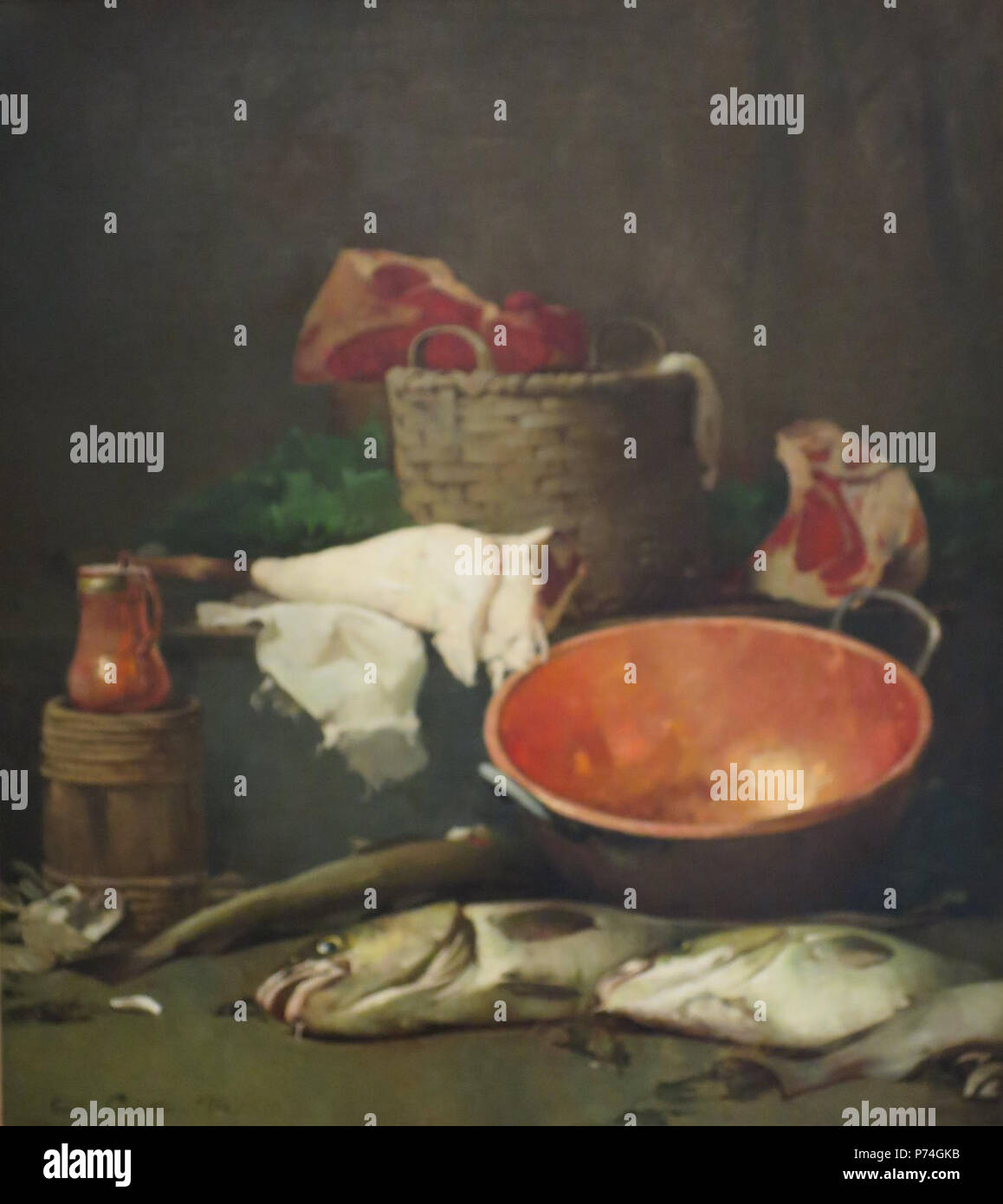 Emil Carlsen – Still Life with Fish and a Copper Bowl, 1894, oil on ...