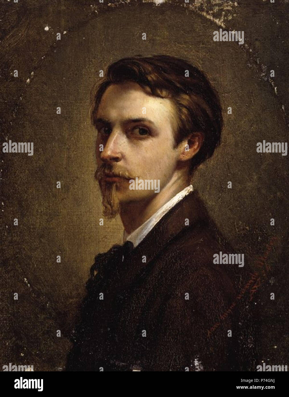 . Self-portrait 1874 38 Emile Claus - Zelfportret Stock Photo - Alamy