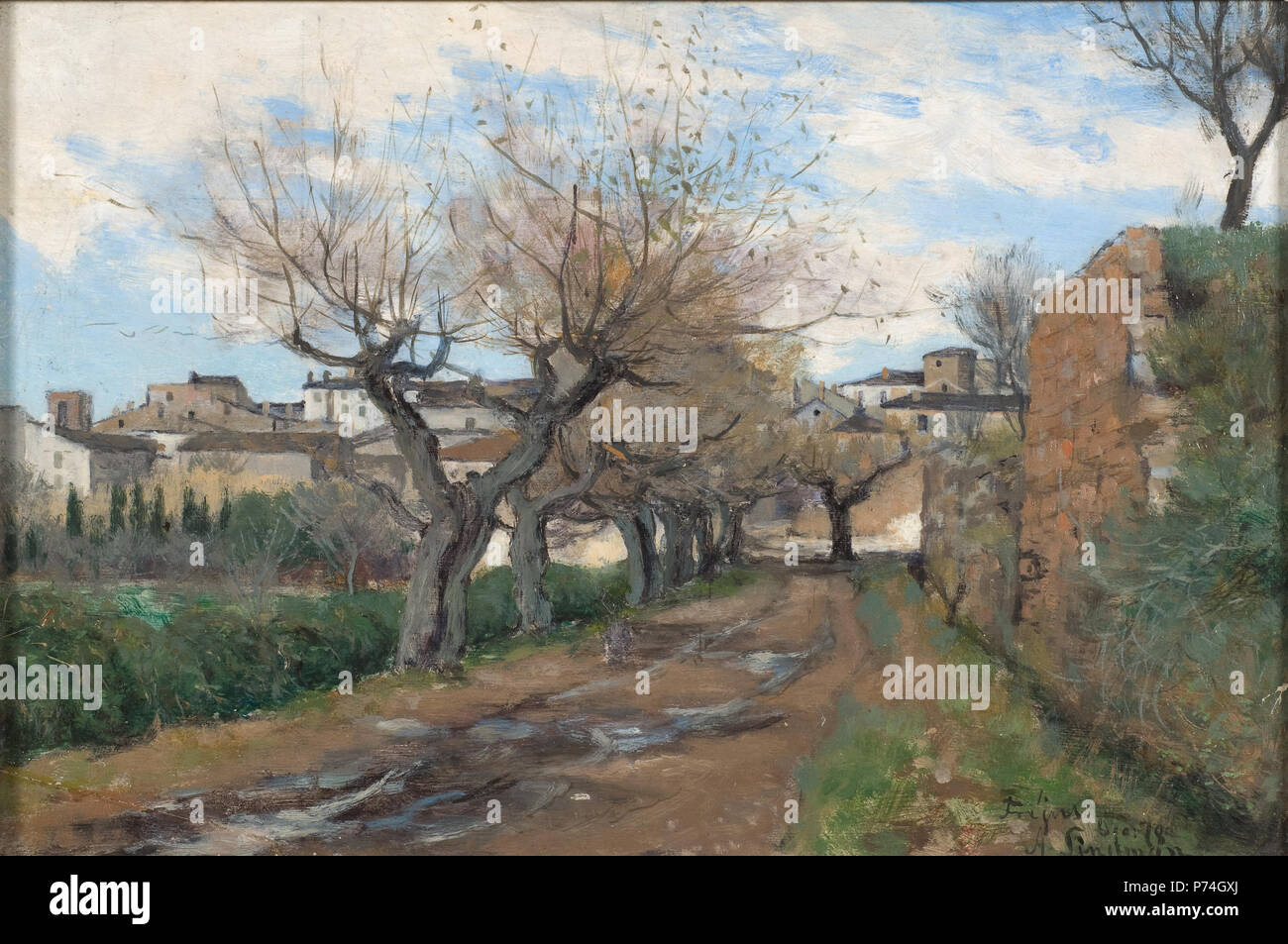 Axel Lindman: Gata i Fréjus. NM 1787 5 A Street in Fréjus (Axel Lindman ...