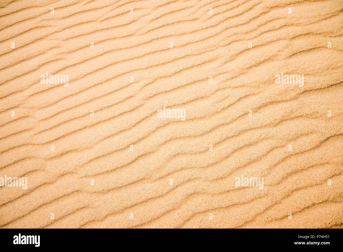 Sand of a beach with wave patterns Stock Photo - Alamy