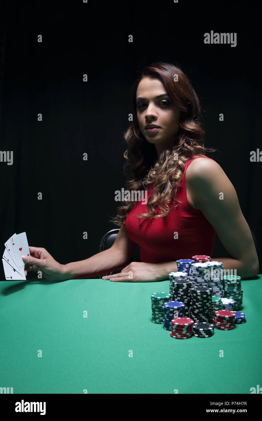 Croupier female hi-res stock photography and images - Alamy