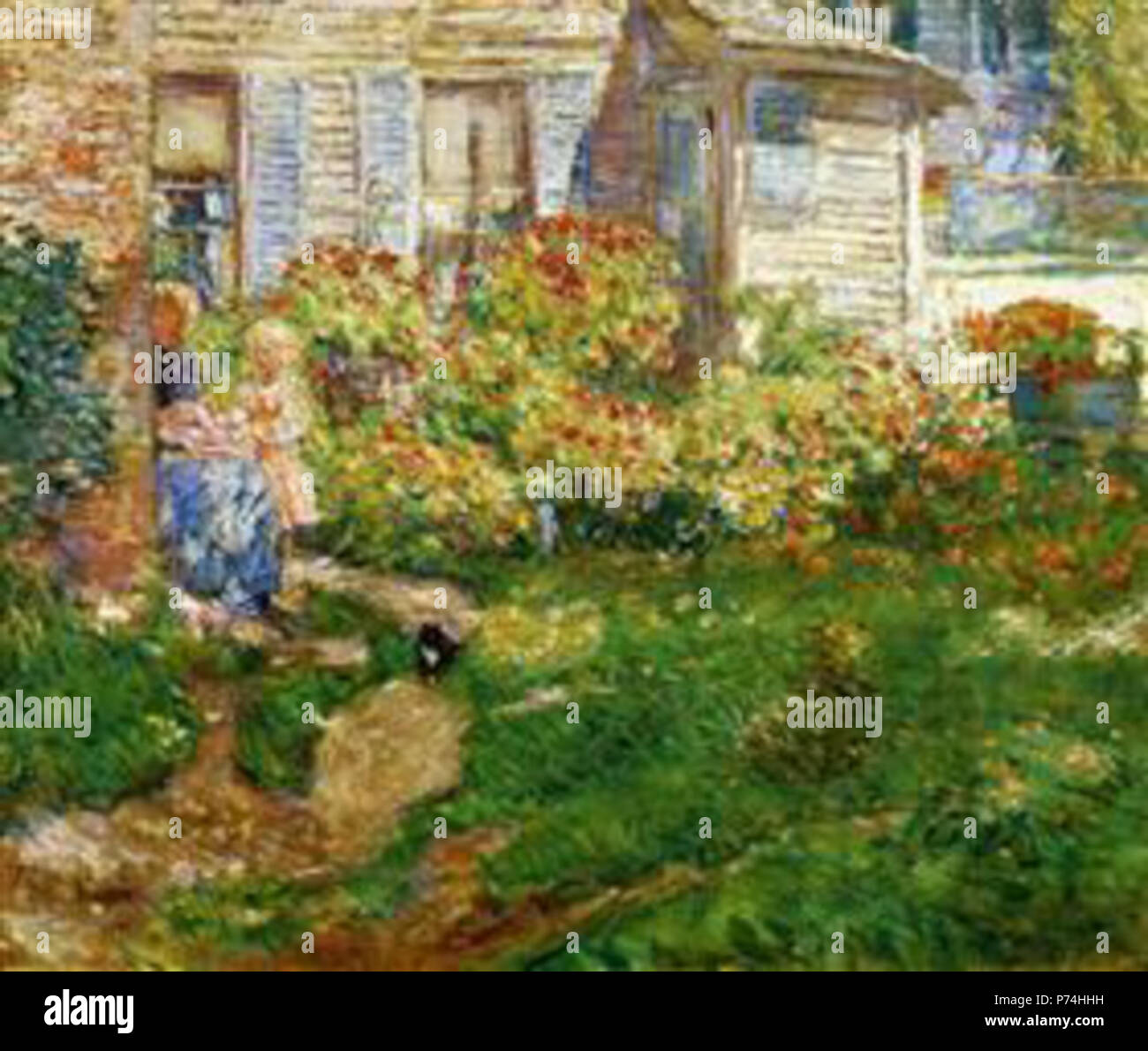 Work by Childe Hassam . before 1935 135 Hassam - a-fisherman-s-cottage ...