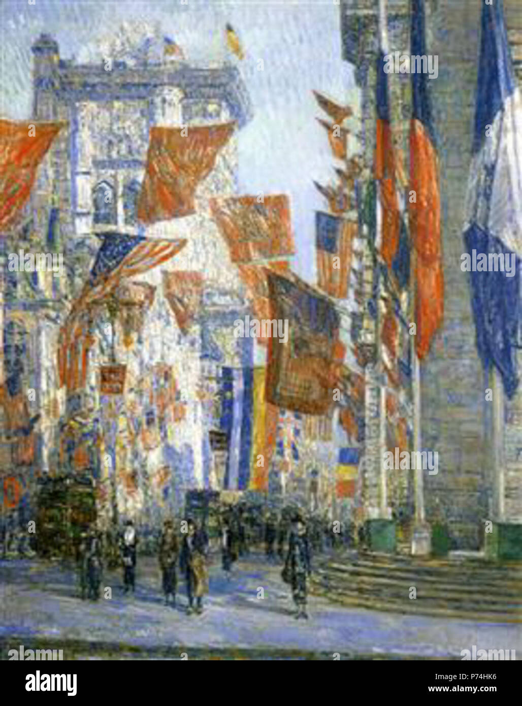 Work by Childe Hassam . before 1935 135 Hassam - avenue-of-the-allies ...