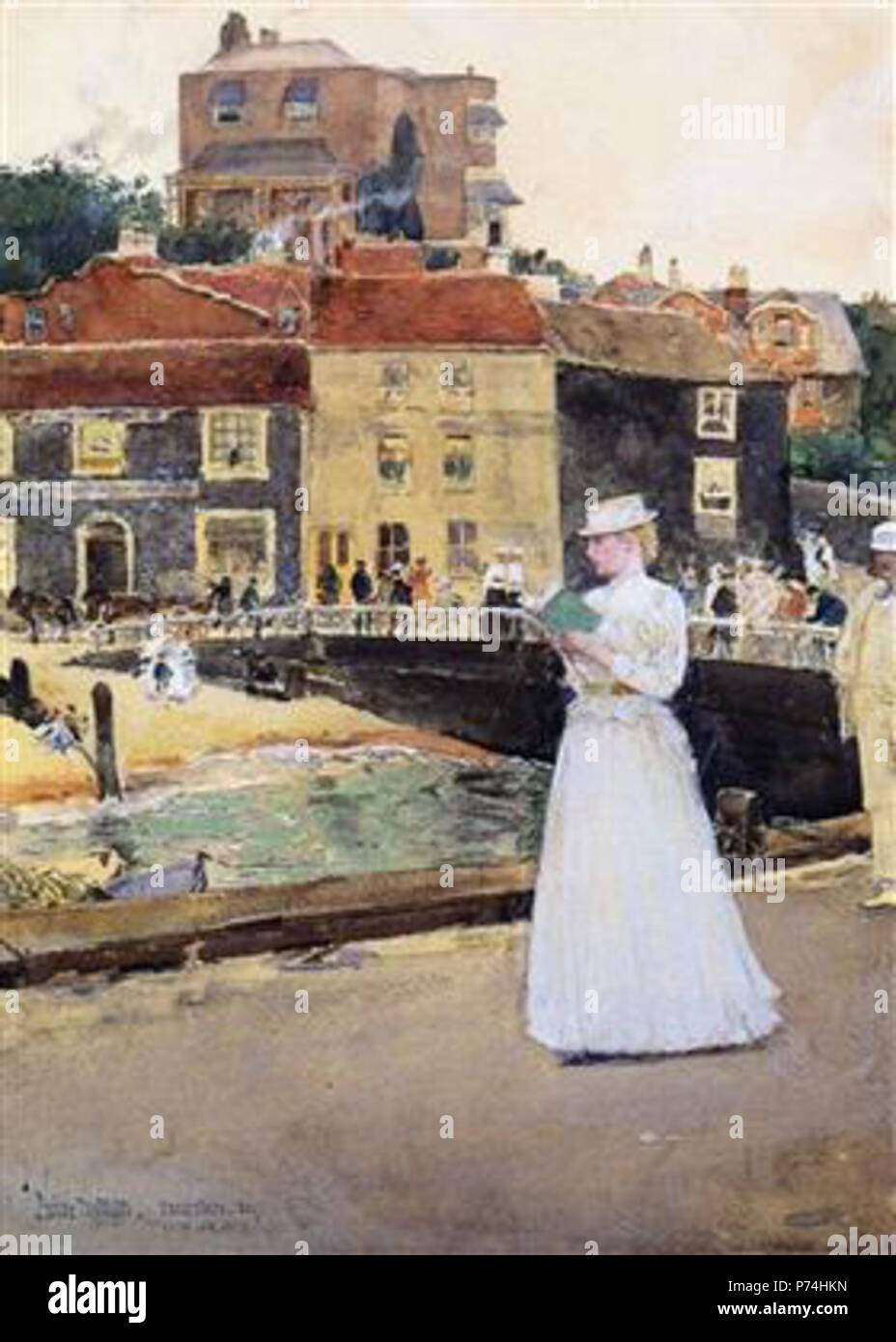 Work by Childe Hassam . before 1935 135 Hassam - bleakk-house ...