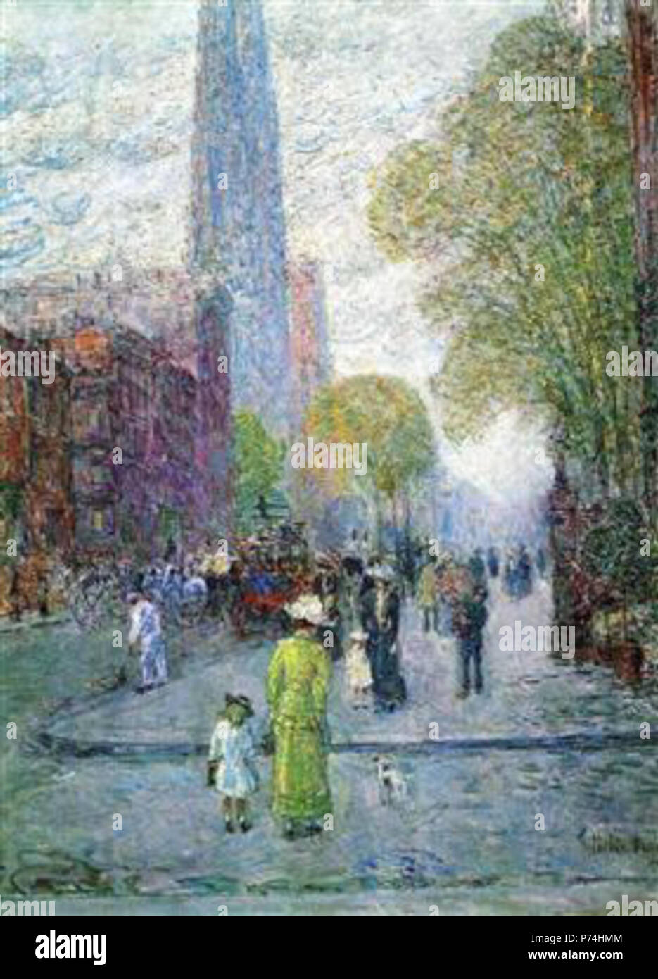 Childe hassam cathedral hi-res stock photography and images - Alamy