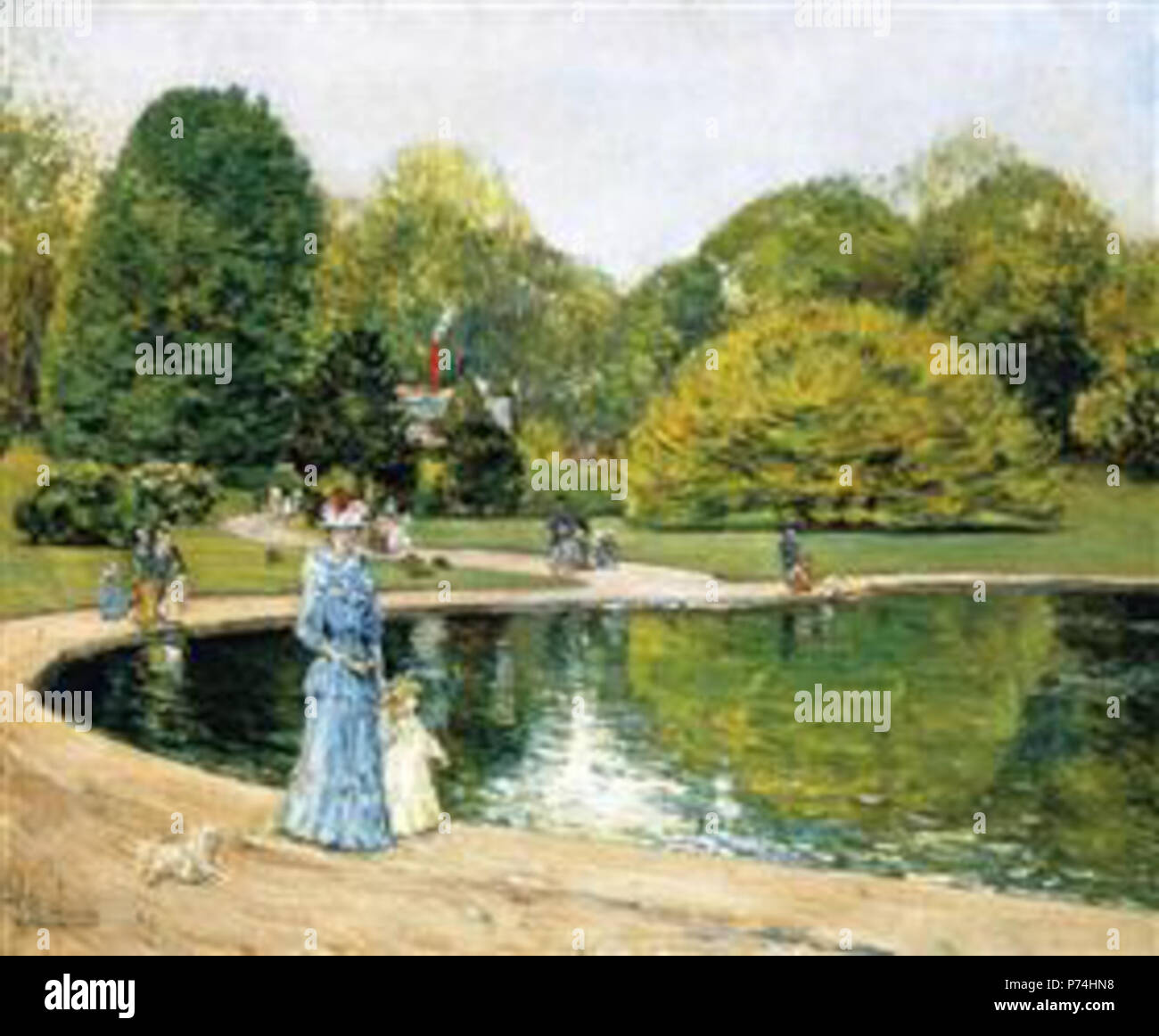 Work by Childe Hassam . before 1935 136 Hassam - central-park Stock ...