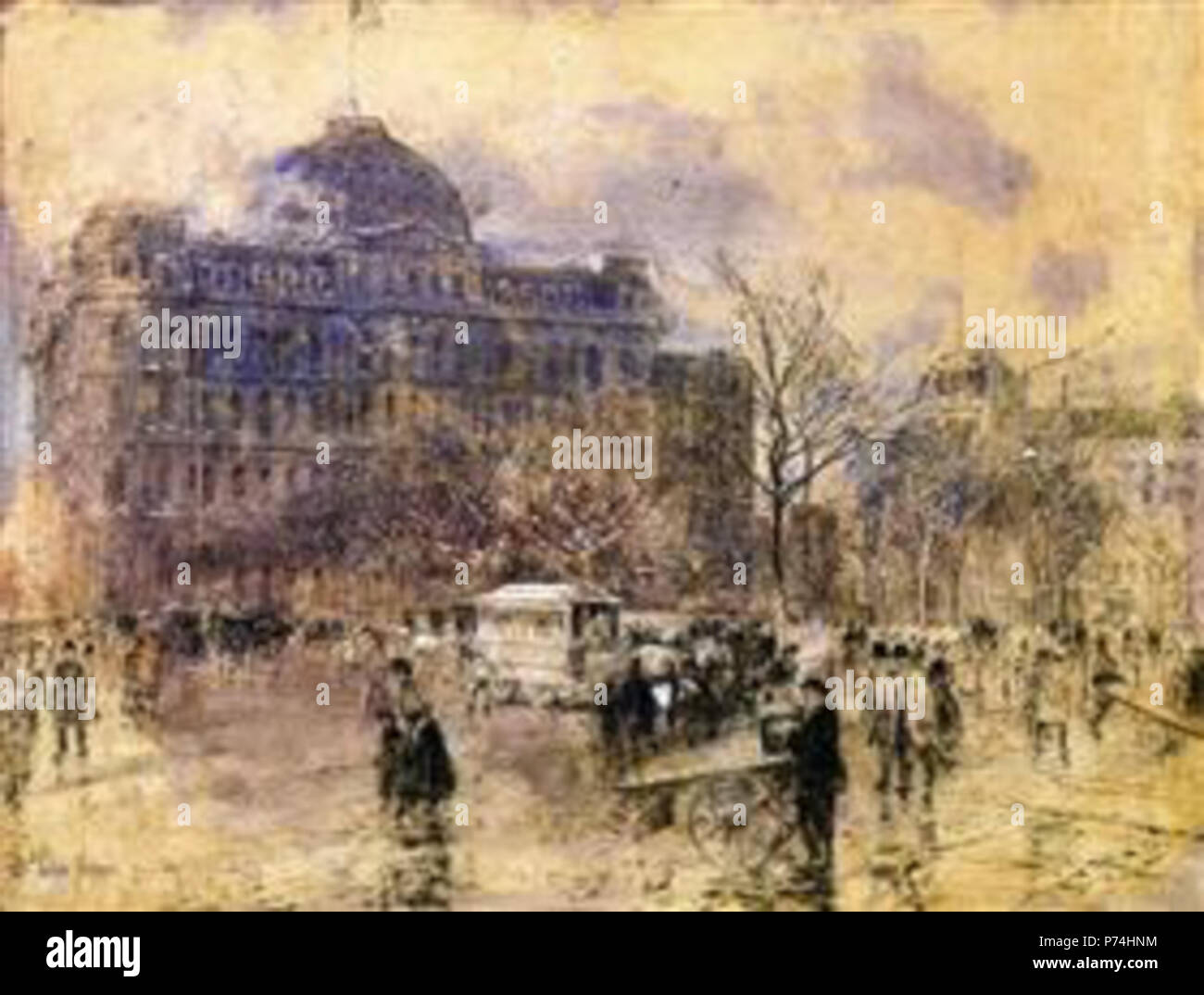 Work by Childe Hassam . before 1935 136 Hassam - cityscape Stock Photo ...