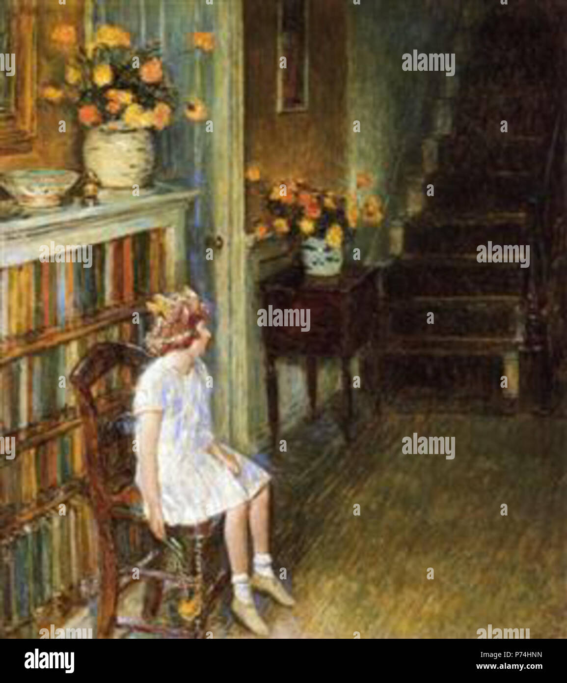 Work by Childe Hassam . before 1935 136 Hassam - clarissa Stock Photo ...