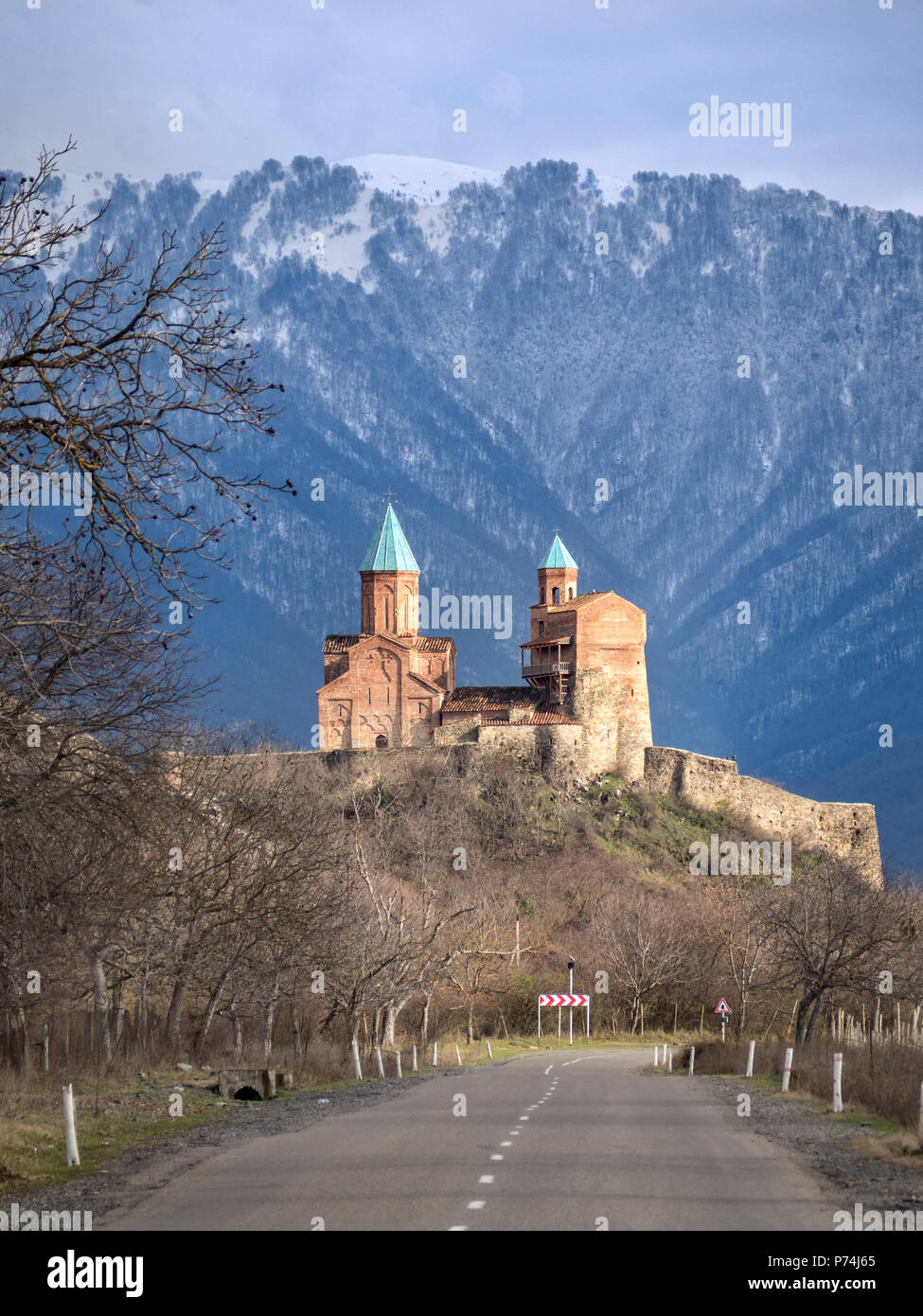 Archangels fortress church and citadel at gremi hi-res stock ...