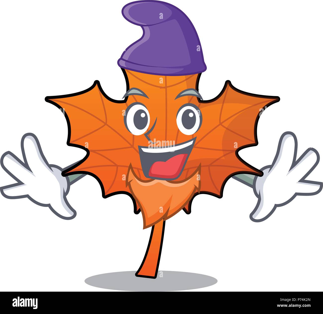 Small maple leaf Stock Vector Images - Alamy