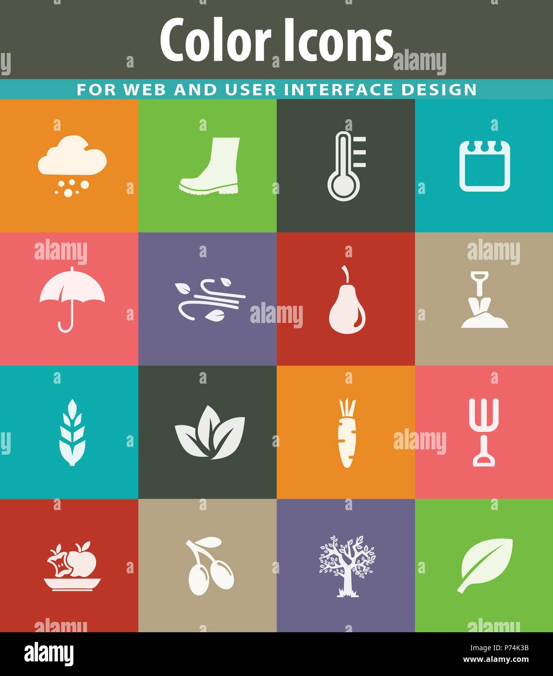 Autumn icons set Stock Vector Image & Art - Alamy