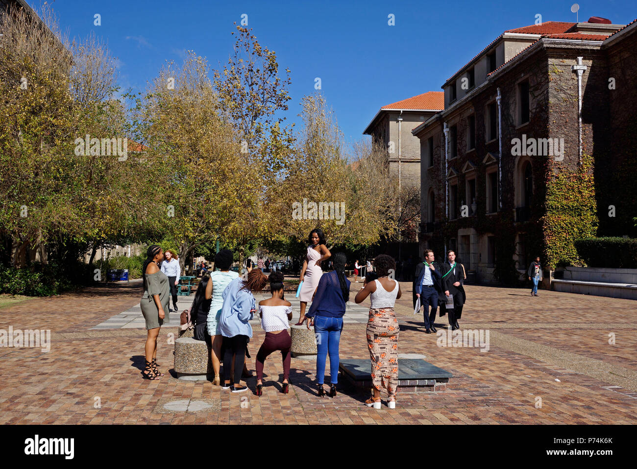 Graduation day at the University of Cape Town, South Africa Stock Photo ...