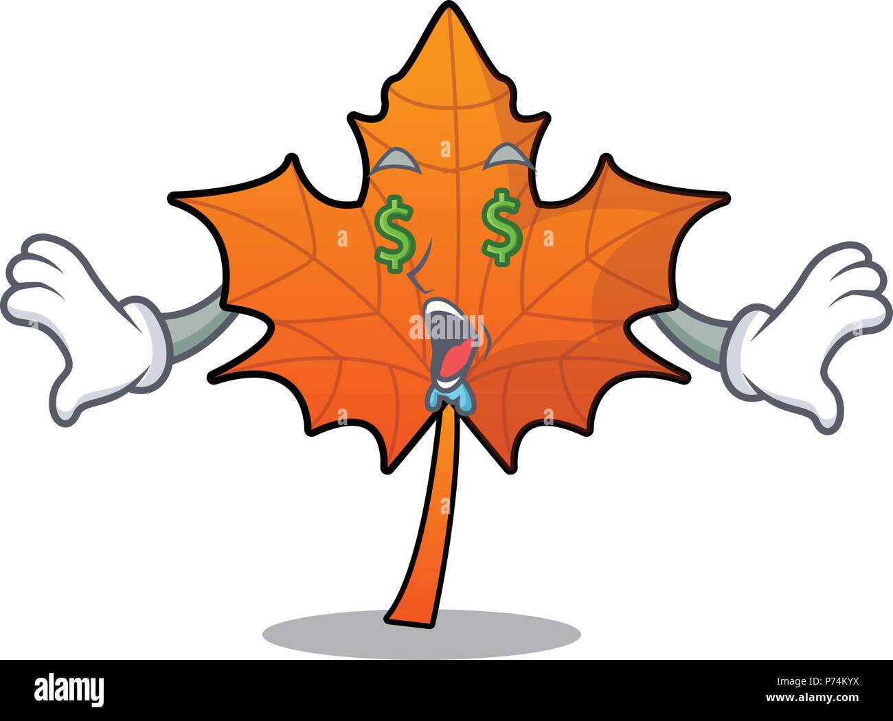 Canadian coin maple leaf Stock Vector Images - Alamy