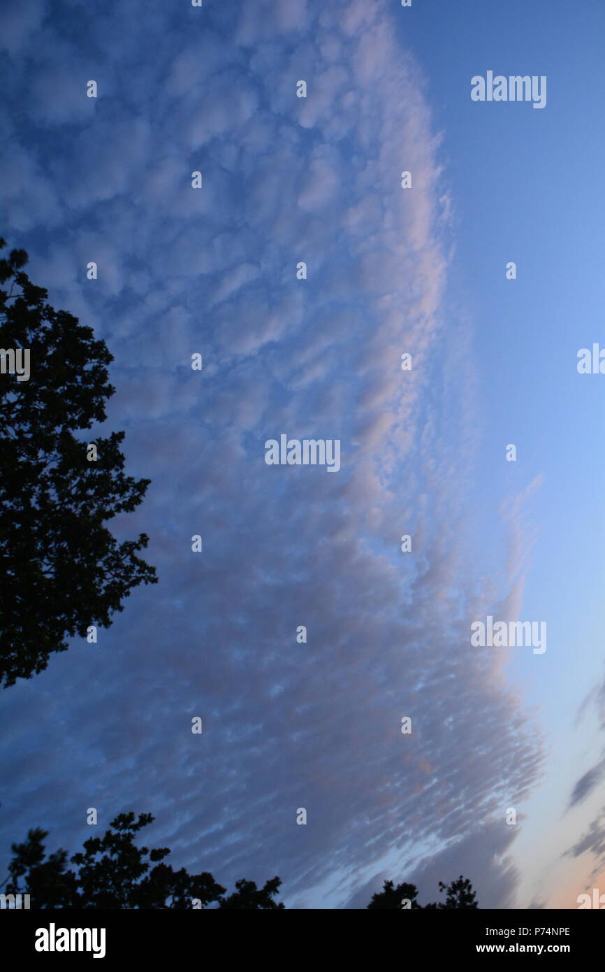 Sunset cloud formations over Suffolk england Stock Photo - Alamy