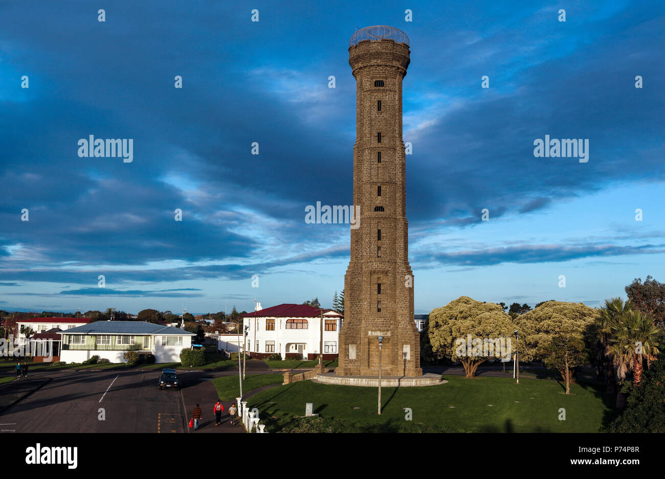 War memorial tower on Durie Hill in Wanganui, Whanganui, New Zealand ...