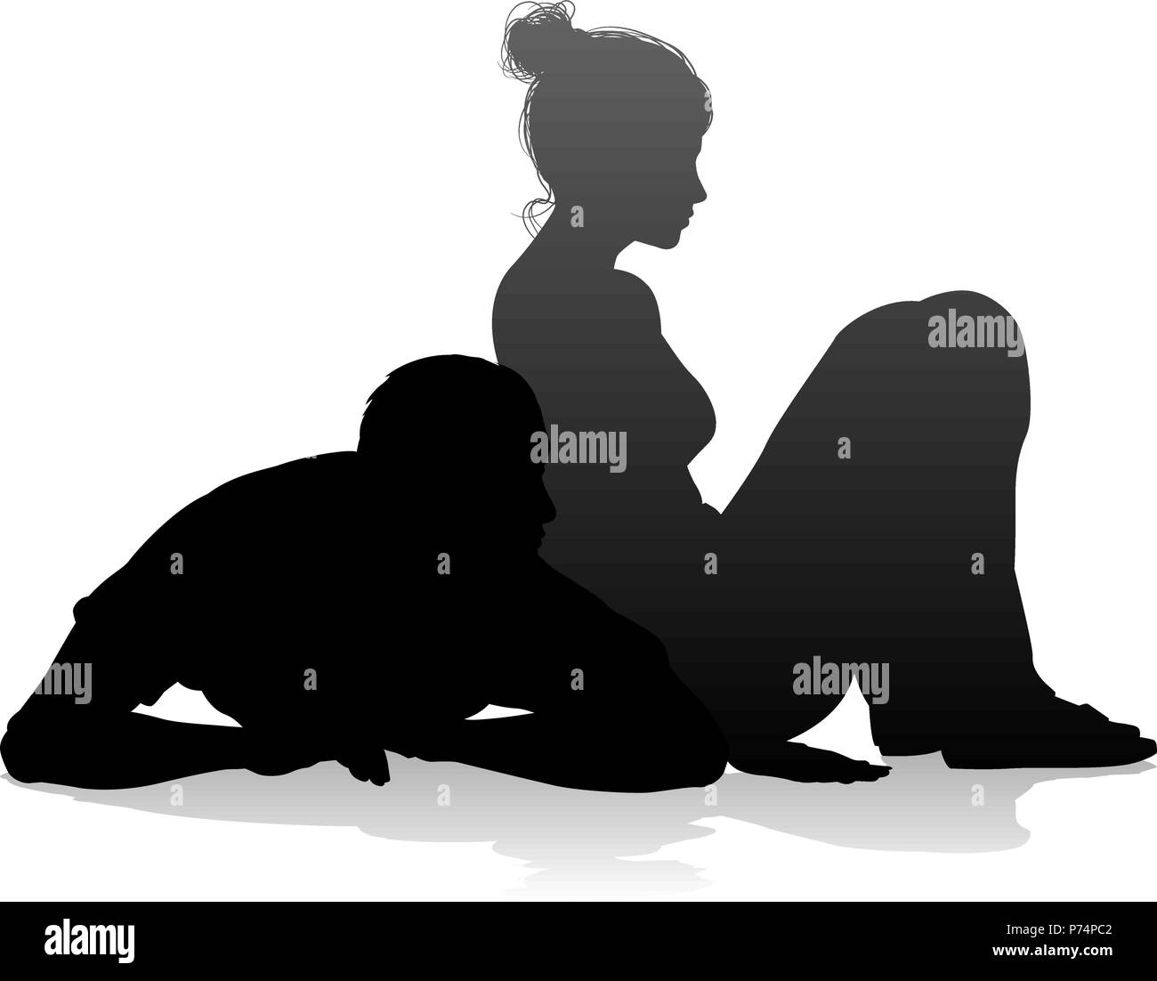Drawing couple black vector Stock Vector Images - Alamy
