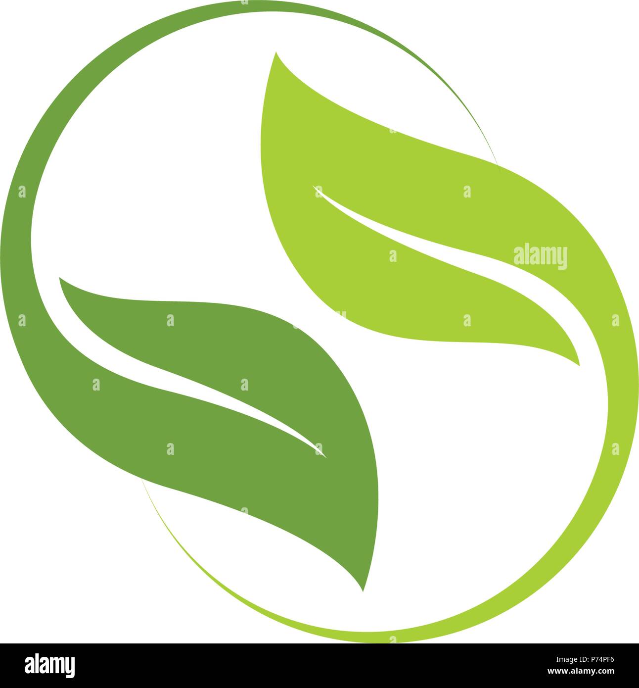 Logos of green Tree leaf ecology nature element vector Stock Vector ...