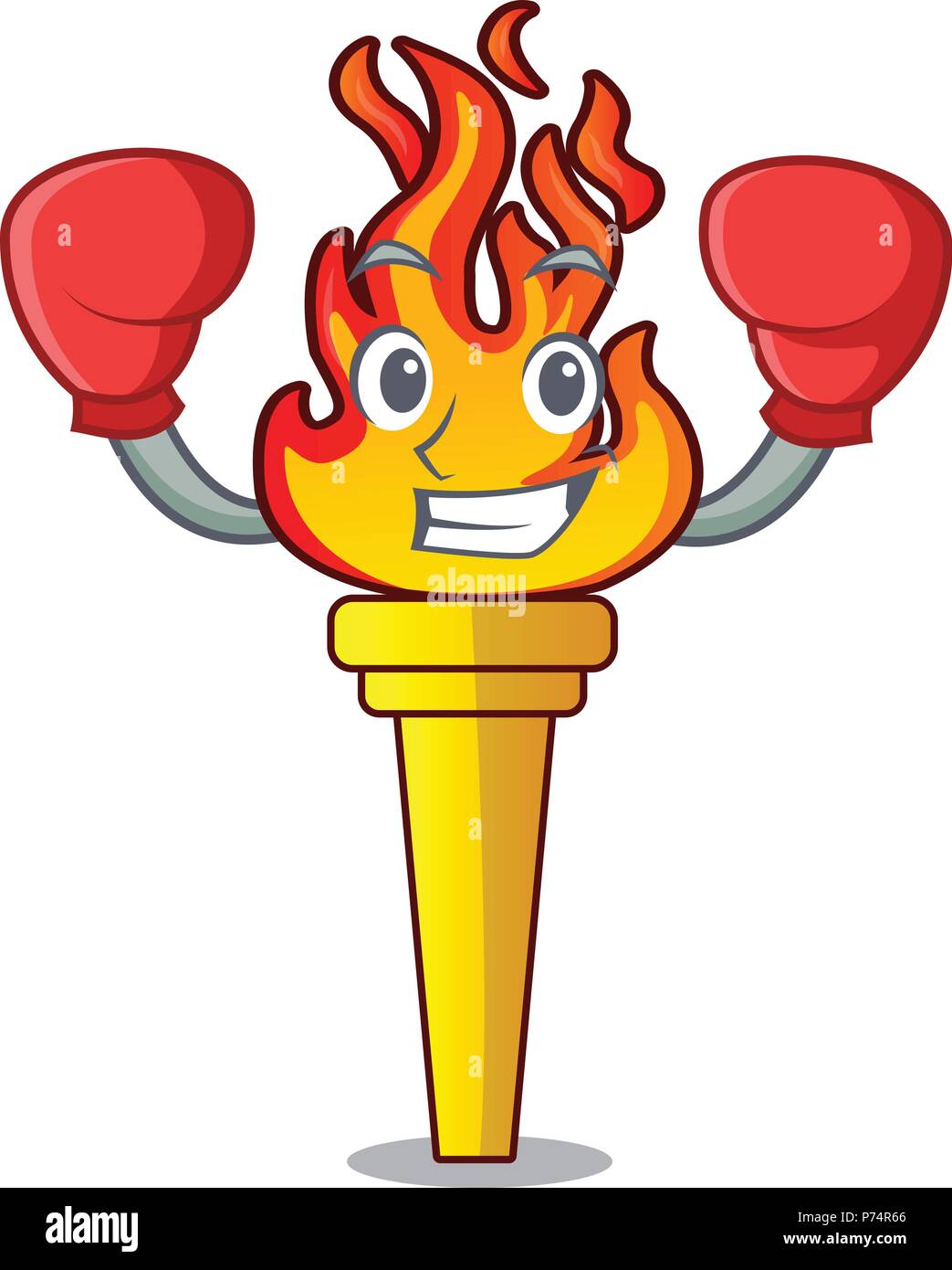 Boxing torch character cartoon style Stock Vector Image & Art - Alamy