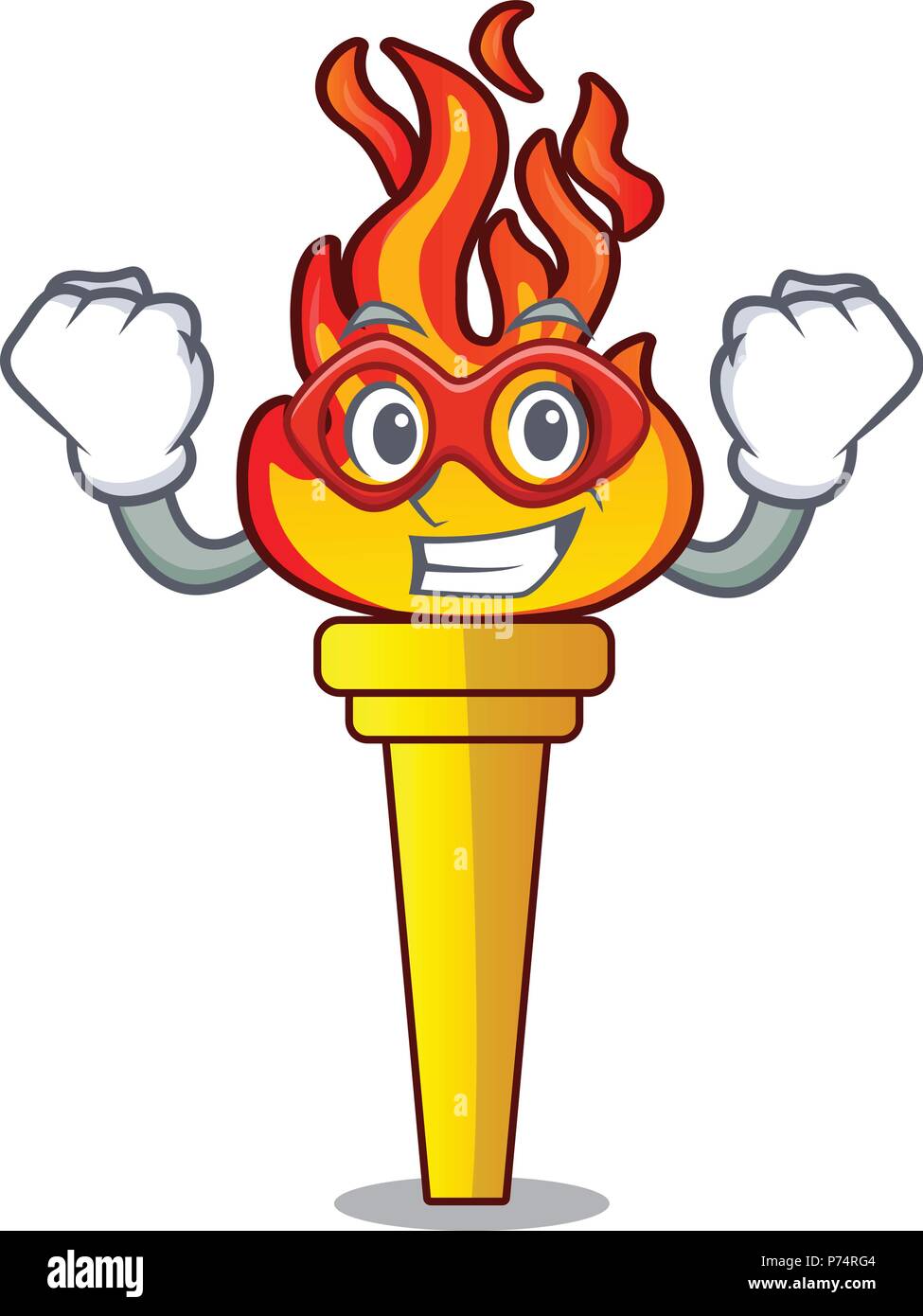 Super hero torch character cartoon style Stock Vector Image & Art - Alamy