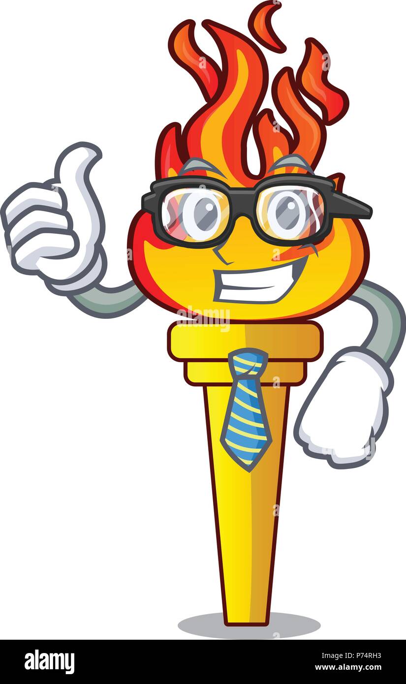 Businessman torch character cartoon style Stock Vector Image & Art - Alamy
