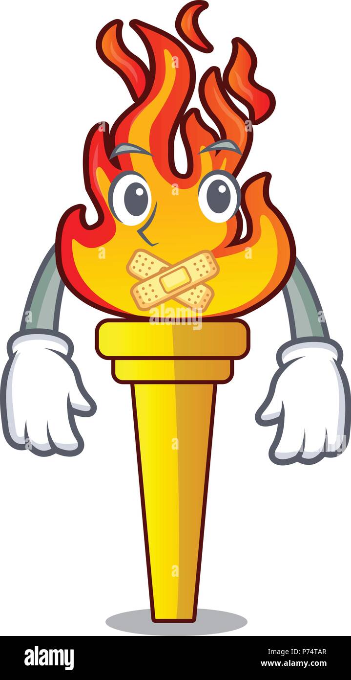 Silent torch mascot cartoon style Stock Vector Image & Art - Alamy