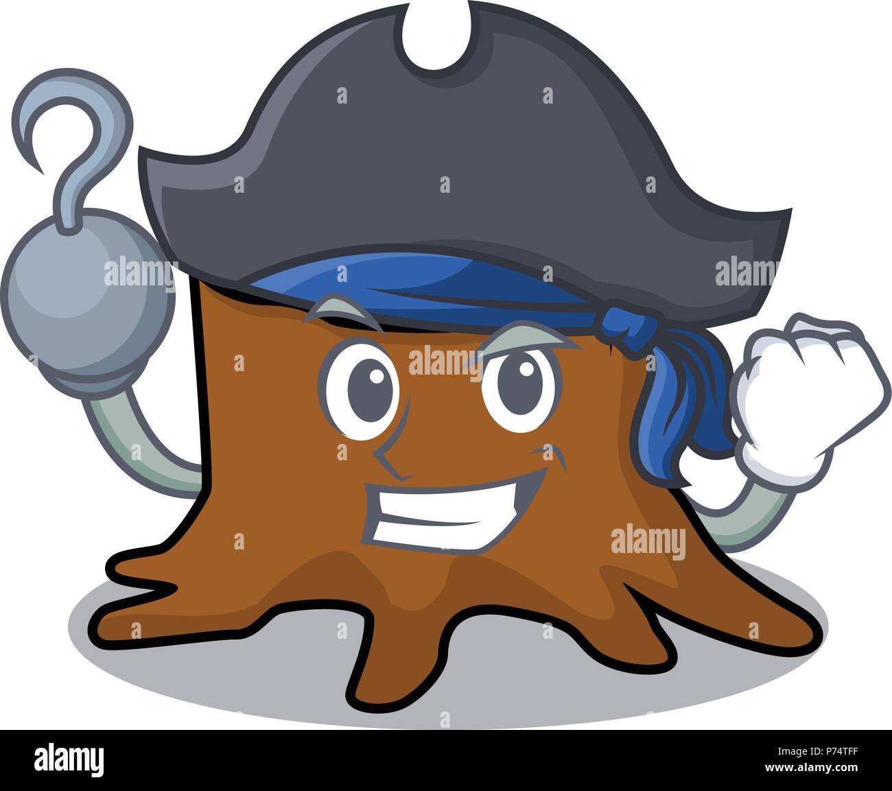 Pirate tree stump character cartoon Stock Vector Image & Art - Alamy