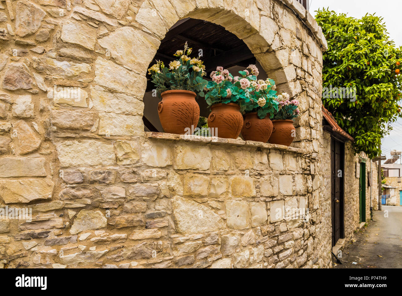 A view of the traditional village Lania in Cyprus Stock Photo - Alamy