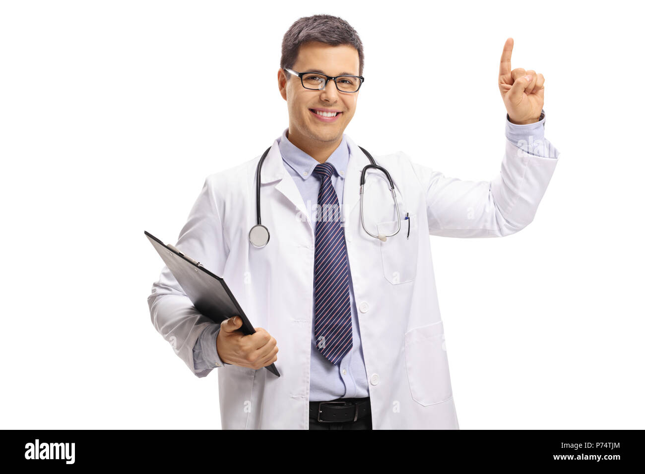 Hand holding up index finger hi-res stock photography and images - Alamy