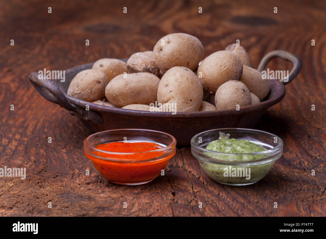 Red And Green Mojo Sauces Canary Islands High Resolution Stock ...