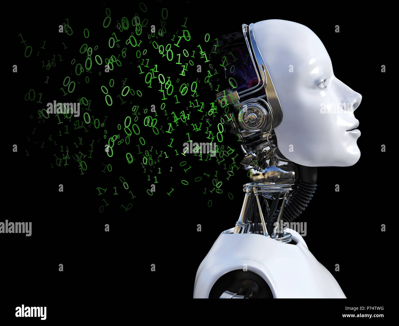 Female robot head hi-res stock photography and images - Alamy