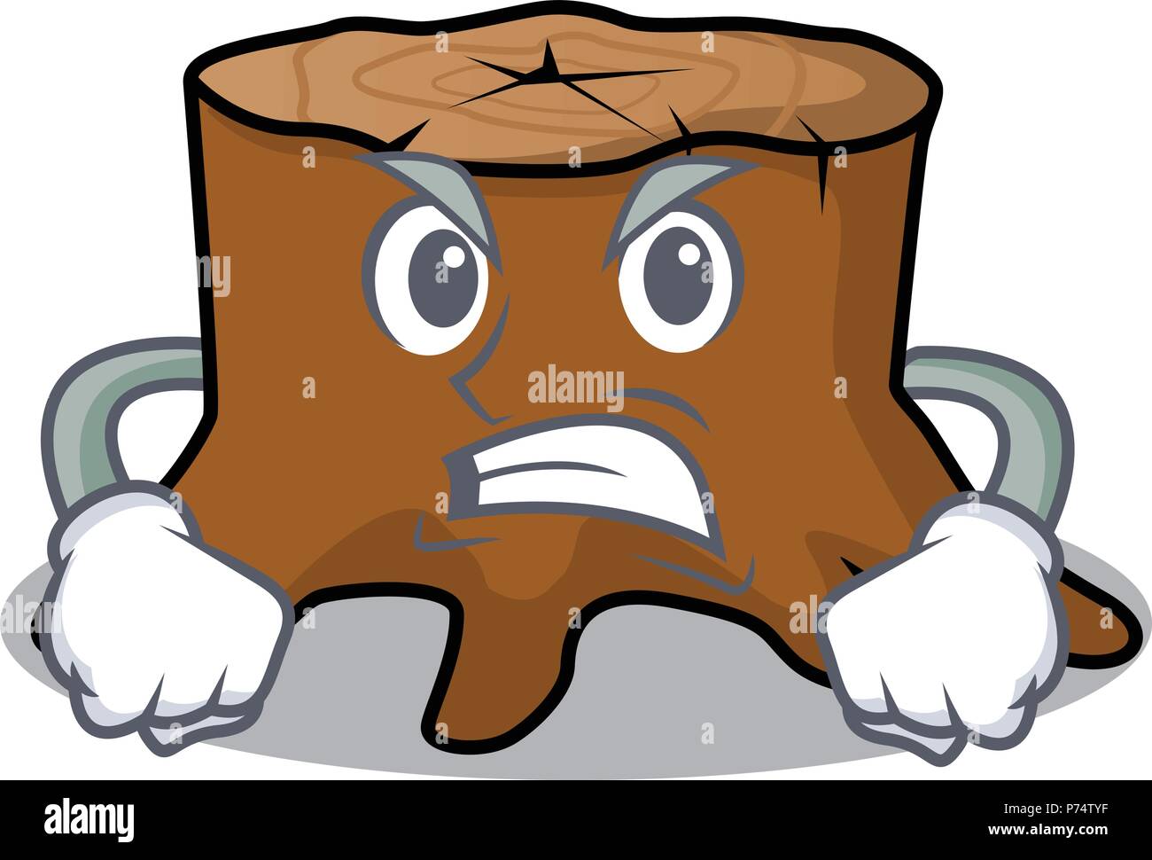 Angry Tree Cartoon High Resolution Stock Photography and Images - Alamy