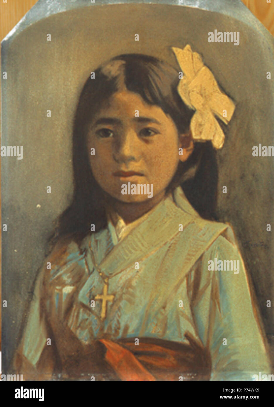 English: Portrait of Kimiko, by Fujishima Takeji, Museum of Fine Arts ...