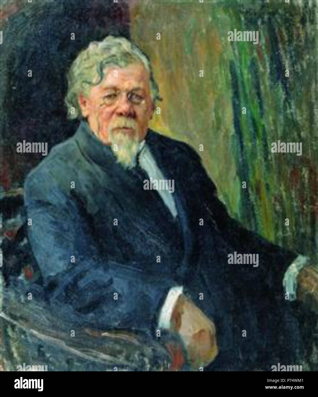 Painting by Nikolai Bogdanov-Belsky . before 1941 40 Portrait-of-actor ...