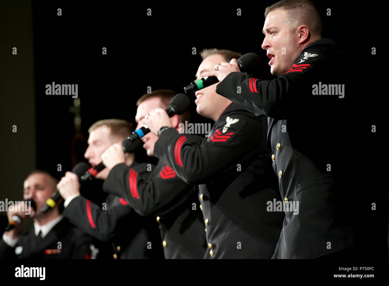 SUMTER, S.C. (Feb. 21, 2015) Members of the Sea Chanters chorus perform ...