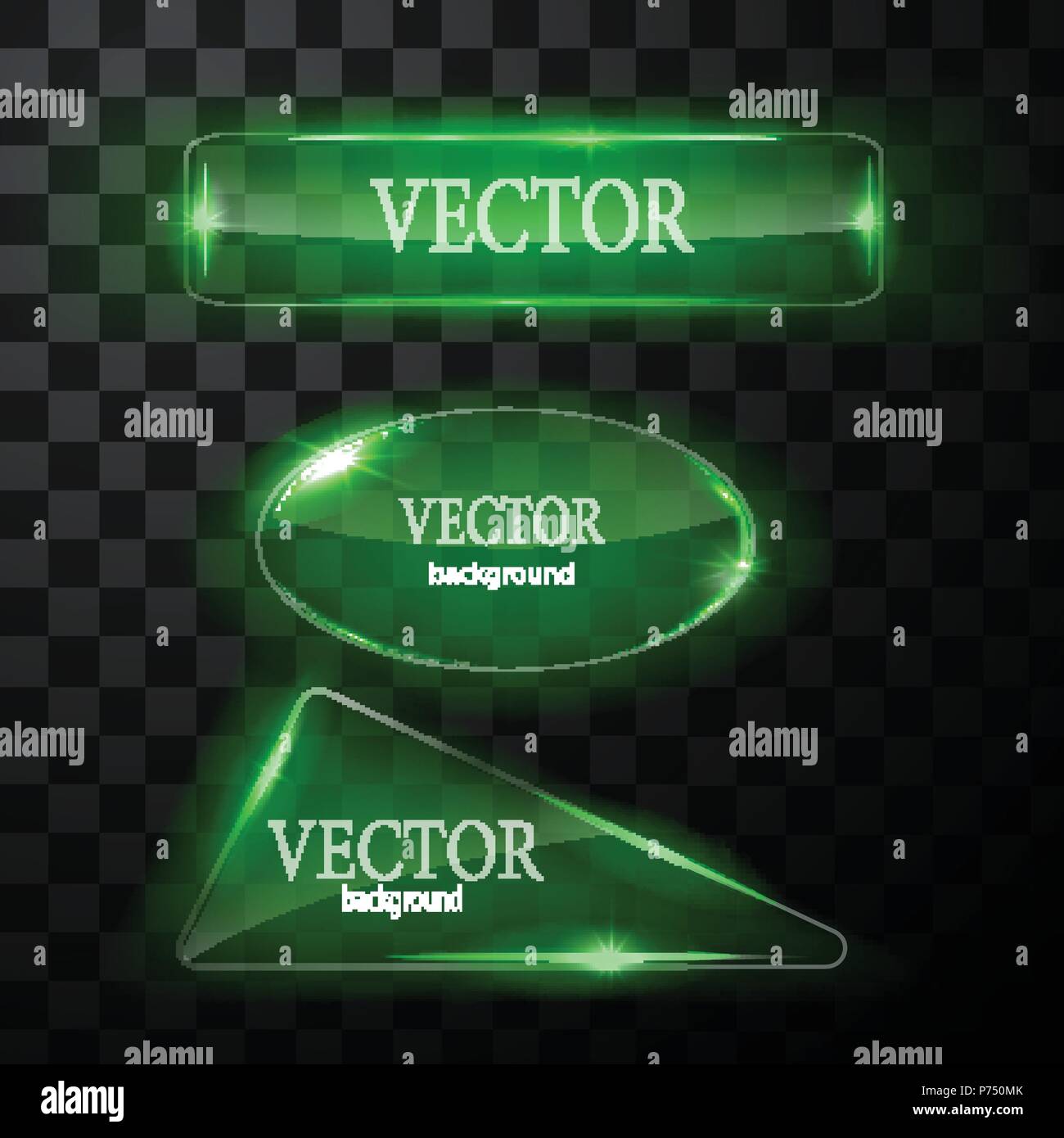 Glass vector button plane set Easy editable background vector Stock Vector Image & Art - Alamy