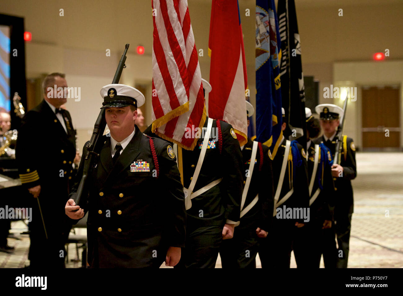 BRUNSWICK, Ga. (March 8, 2015) Members of the Brunswick High School ...