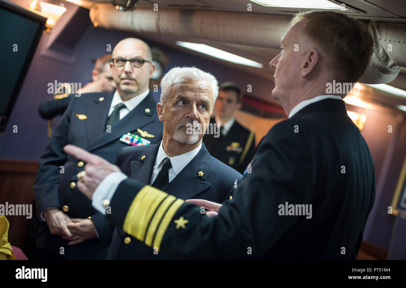 LIVORNO, Italy (April 20, 2014) Commander, U.S. 6th Fleet Vice Adm ...