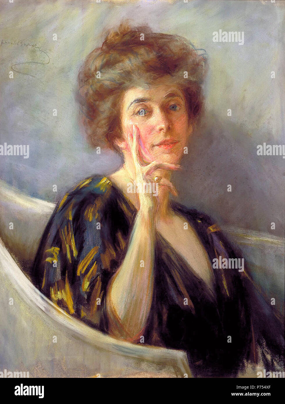 . English: Self-Portrait in Repose circa 1895 9 Alice Pike Barney ...