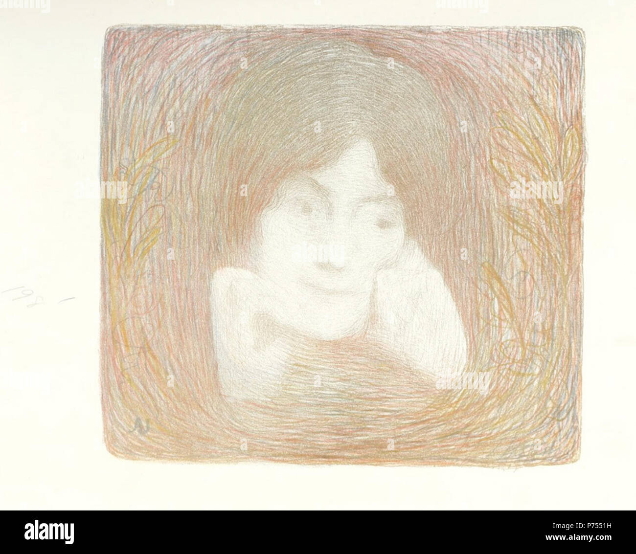 Simple English: Lithographic print by Aman-Jean, published in The ...